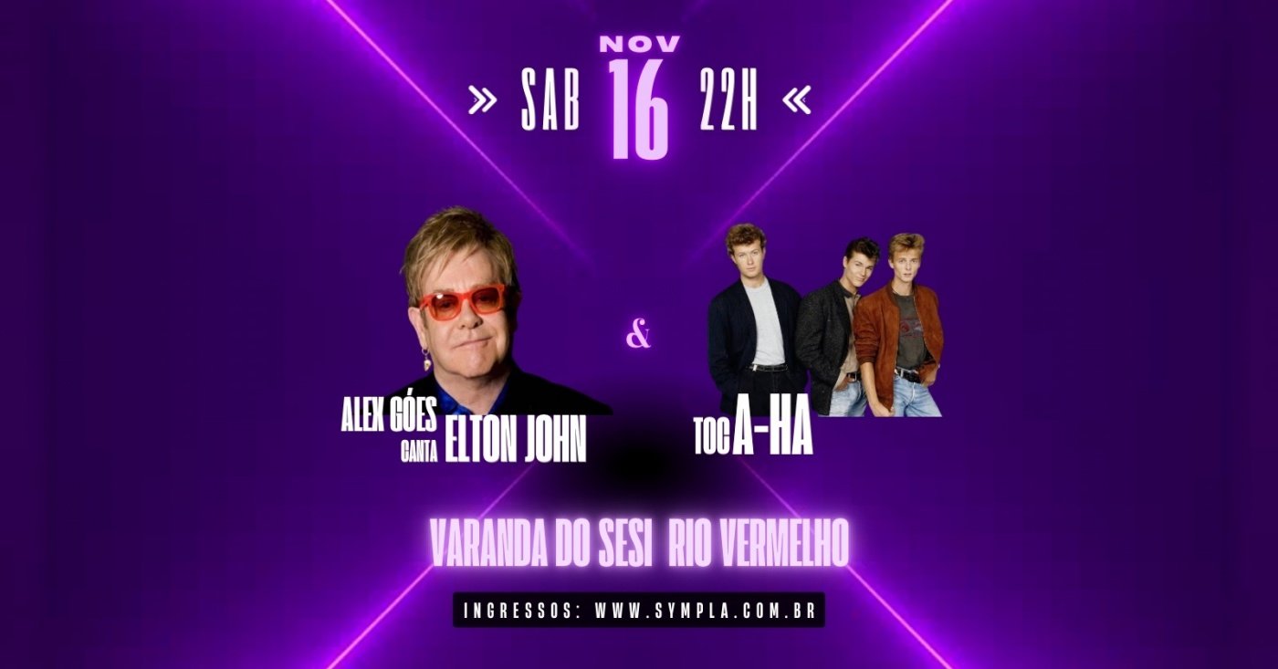 Alex Góes canta Elton John & TocA-ha na Varanda do SESI Rio Vermelho em ...