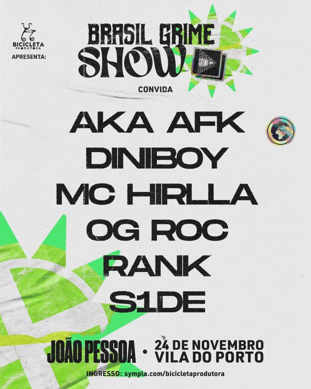 Brasil Grime Show | João Pessoa em João Pessoa - Sympla