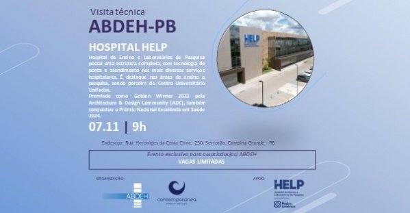 Visita Técnica Hospital Help em Campina Grande - Sympla