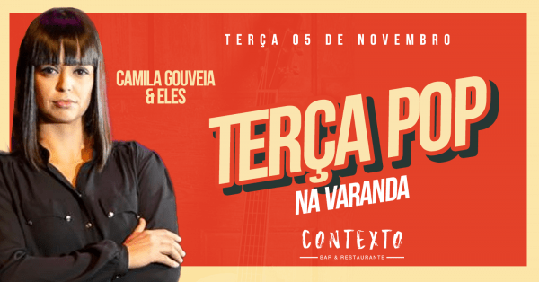 Terça Pop na Varanda com Camila Gouveia e Eles em Brasília - Sympla