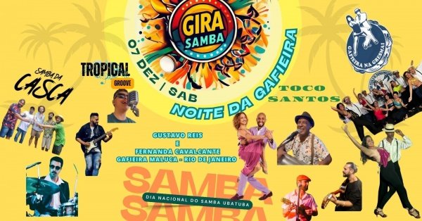 Gira Samba - Dia Nacional do Samba em Ubatuba - Sympla