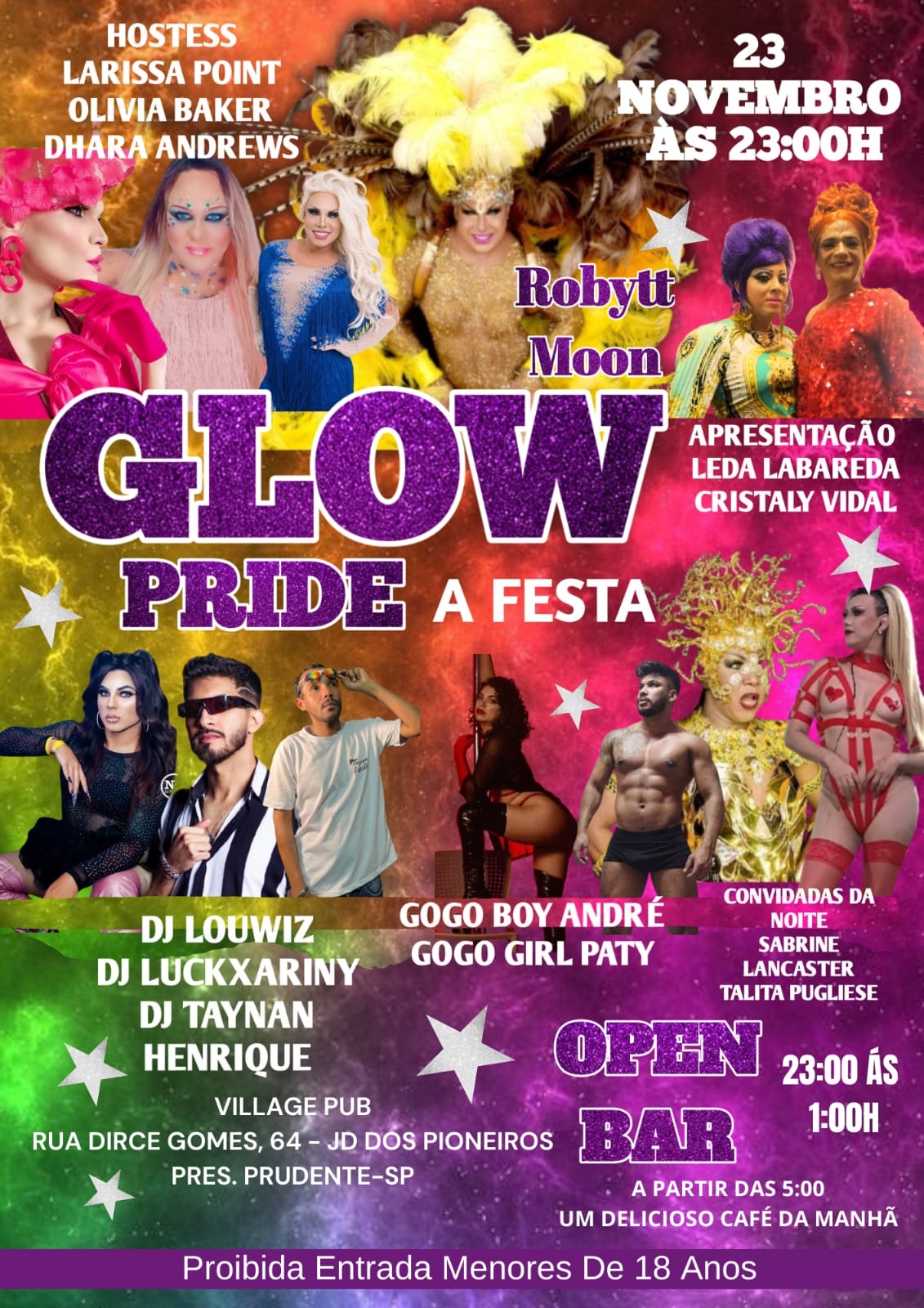 GLOW PRIDE A FESTA em Presidente Prudente - Sympla