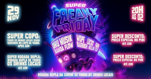 Super Freaky Friday|29/11 Major Lock em Belo Horizonte - Sympla