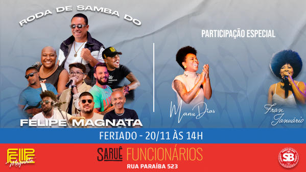RODA DE SAMBA DO FELIPE MAGNATA em Belo Horizonte - Sympla