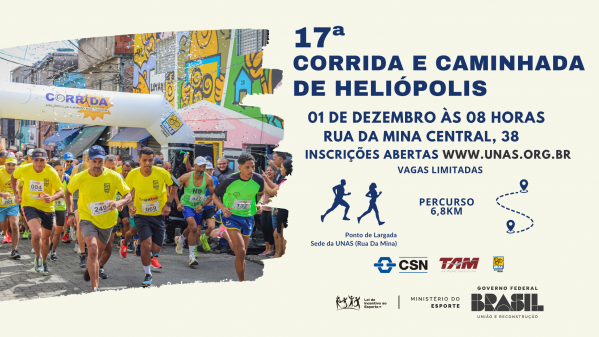17ª Corrida e Caminhada de Heliópolis em São Paulo - Sympla