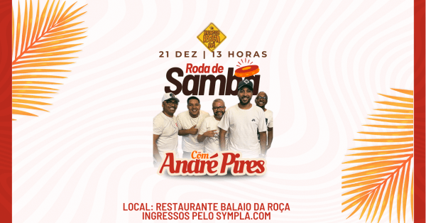 Roda de Samba com André Pires em Guaratinguetá - Sympla