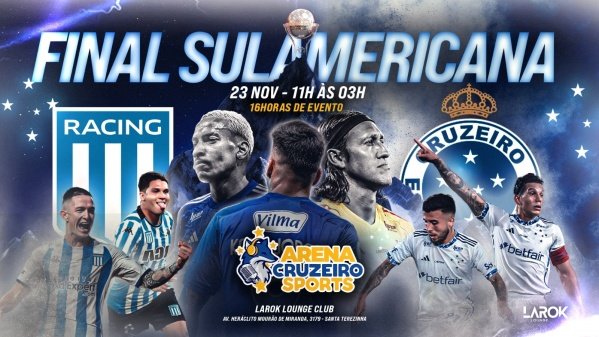 ARENA CRUZEIRO SPORTS - RACING X CRUZEIRO - FINAL COPA SUL-AMERICANA em ...