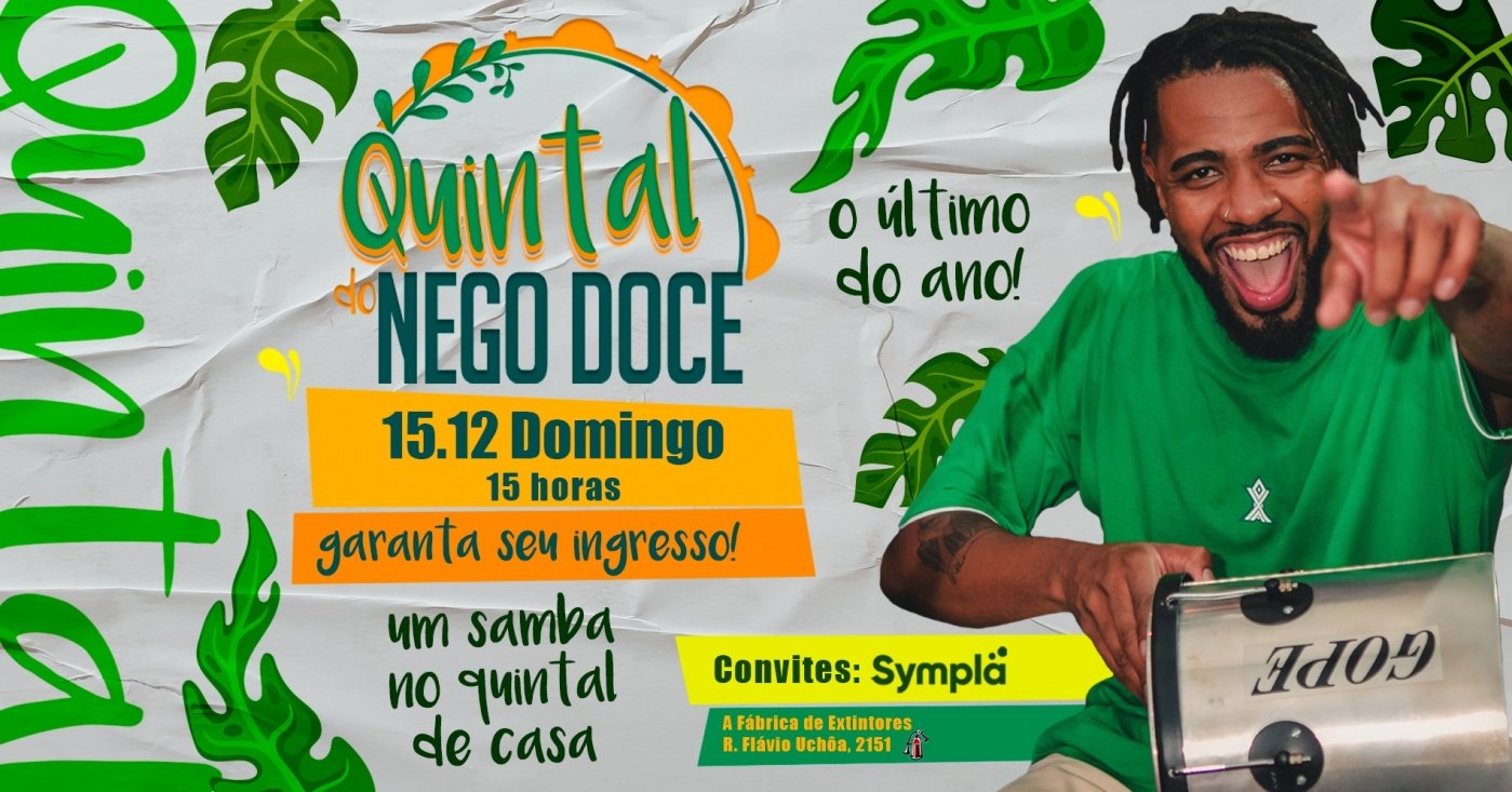 Quintal do Nego Doce em Ribeirão Preto - Sympla