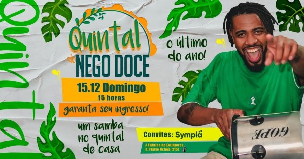 Quintal do Nego Doce em Ribeirão Preto - Sympla