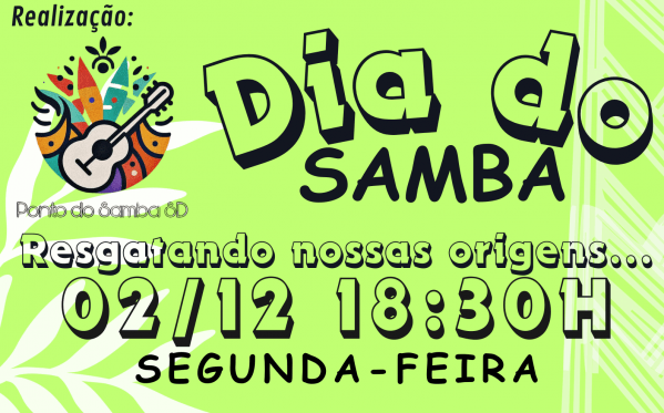 Dia Nacional do Samba - Coletivo Ponto do Samba SD em Santos Dumont - Sympla