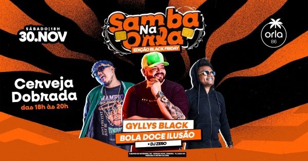 SAMBA NA ORLA - BLACK FRIDAY em Teresina - Sympla