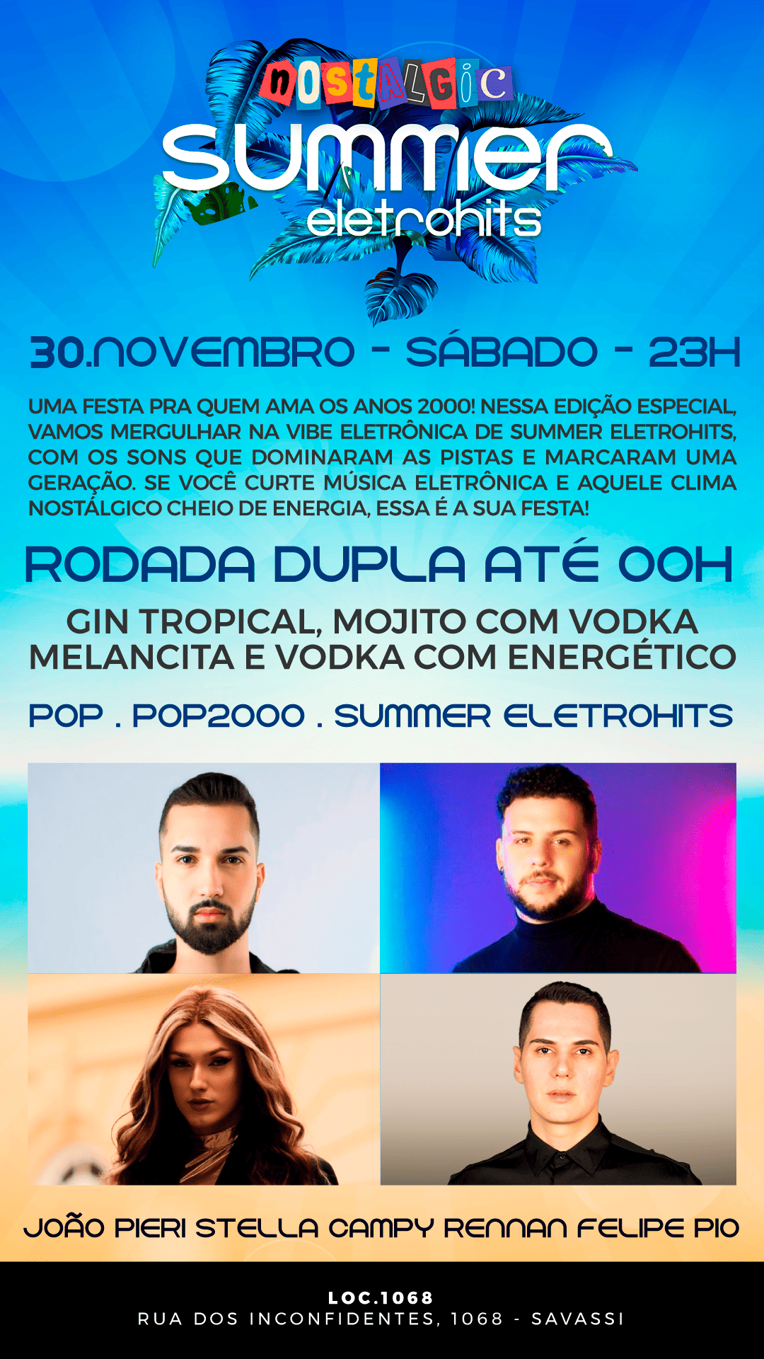 NOSTALGIC SUMMER ELETROHITS| SÁB. 30/11 - 23H | SAVASSI em Belo ...