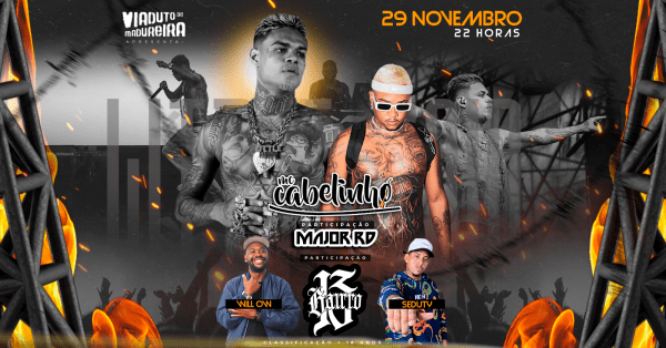 MC Cabelinho no Viaduto de Madureira em Rio de Janeiro - Sympla