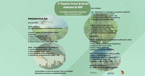 2º Simpósio Virtual de Direito Ambiental do IBAP - online - Sympla