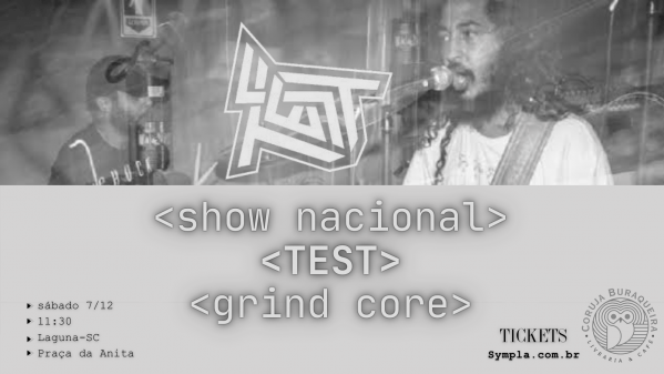 CANCELADO - Show da Banda Test em Laguna - Sympla