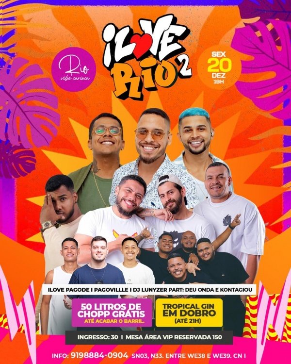 I LOVE RIO 2 em Ananindeua - Sympla