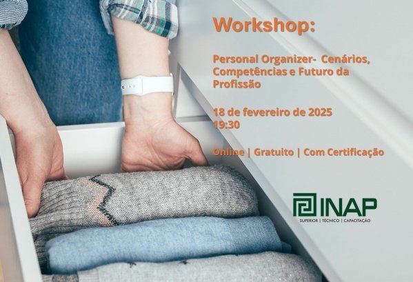 Workshop: Personal Organizer - Cenários, Competências e Futuro da Profissão - online - Sympla