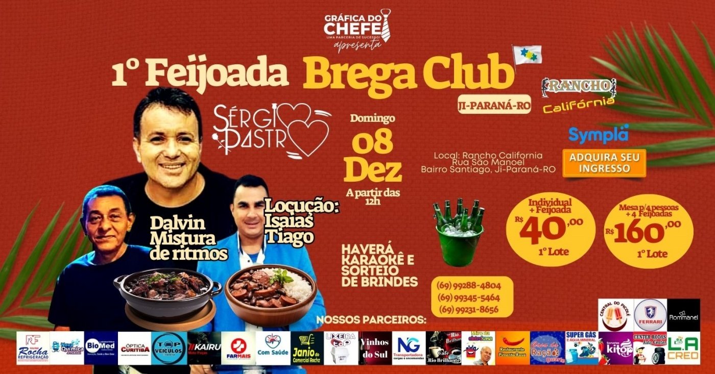 1° FEIJOADA BREGA CLUB em Ji-Paraná - Sympla