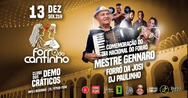 Forró do Cantinho Especial Dia Nacional do Forró em Rio de Janeiro - Sympla