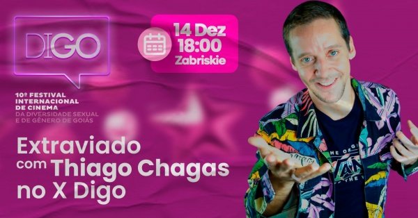 Extraviado com Thiago Chagas no X Digo em Goiânia - Sympla