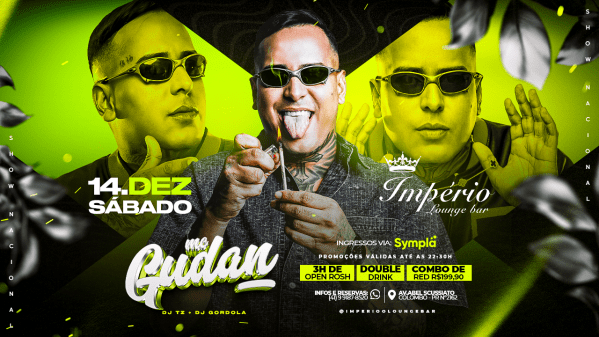 MC GUDAN (Show Nacional) em Colombo - Sympla