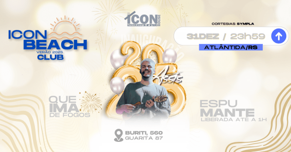 ICON BEACH CLUB - RÉVEILLON em Xangri-lá - Sympla