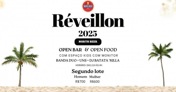 REVÉILLON 2025 - NORTH BEER em São Paulo - Sympla