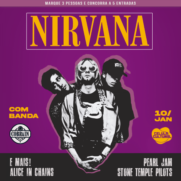 10 01 Sex Especial Nirvana Grunge Em Florianópolis Sympla