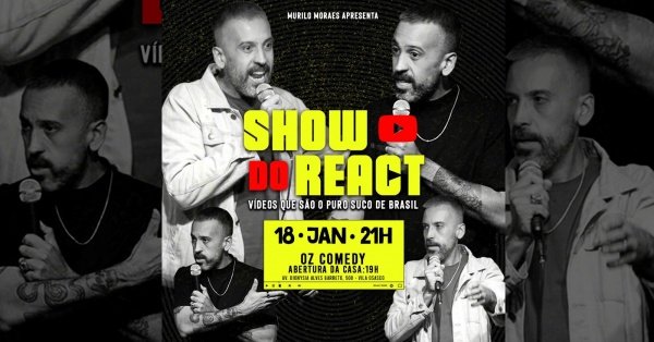 MURILO MORAES EM OSASCO - SHOW DO REACT em Osasco - Sympla