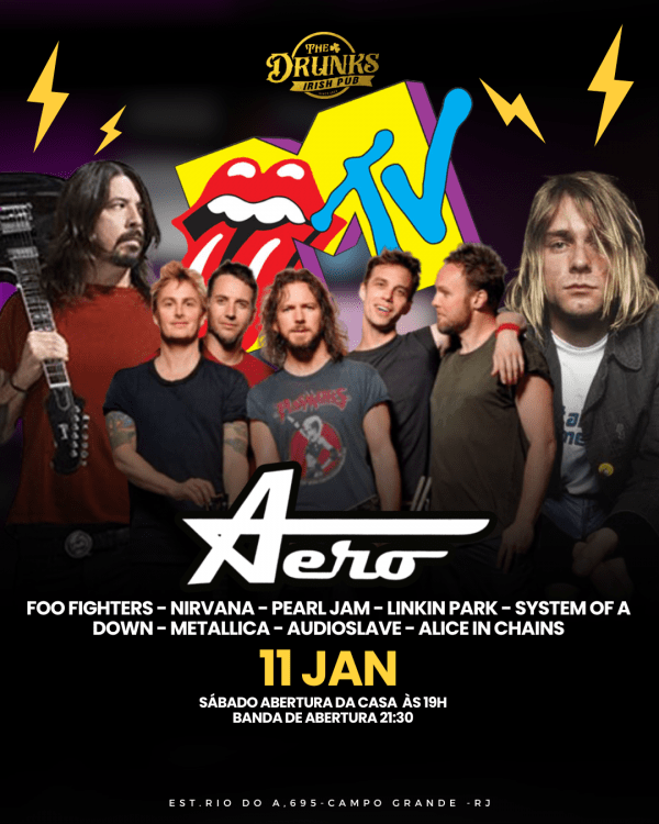 ESPECIAL MTV -BANDA AERO em Rio de Janeiro - Sympla