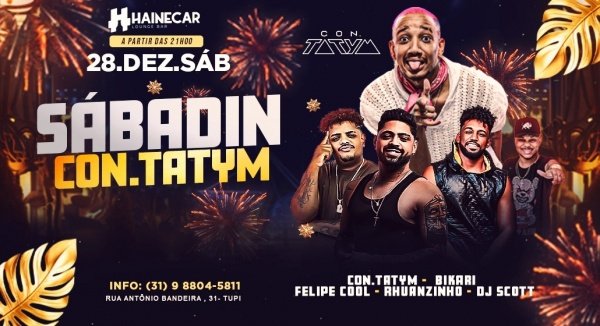 SÁBADIN CON.TATYM em Belo Horizonte - Sympla