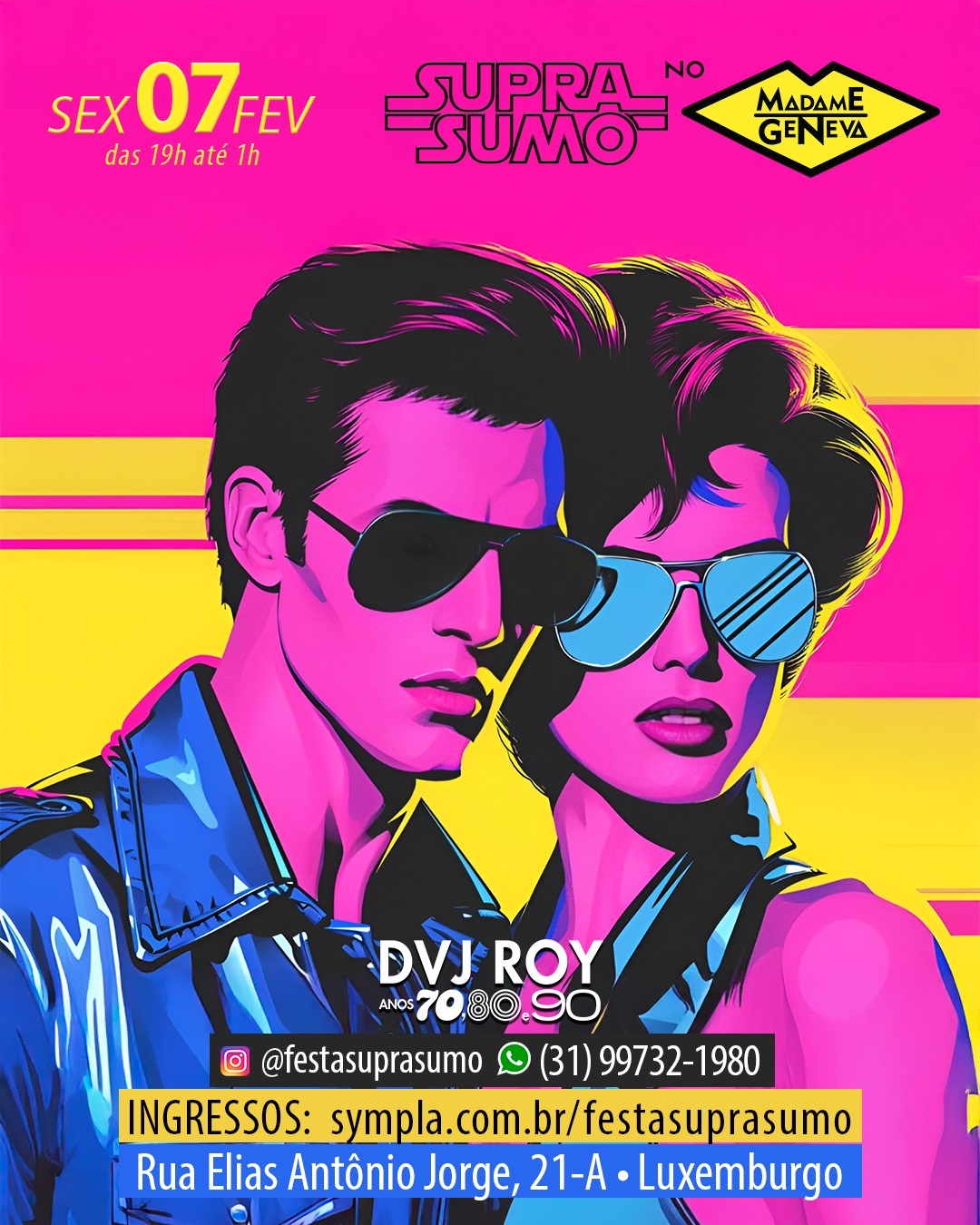 SUPRA SUMO no MADAME GENEVA ::: DVJ Roy (70s, 80s, 90s) em Belo ...