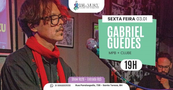 Gabriel Guedes em Belo Horizonte - Sympla