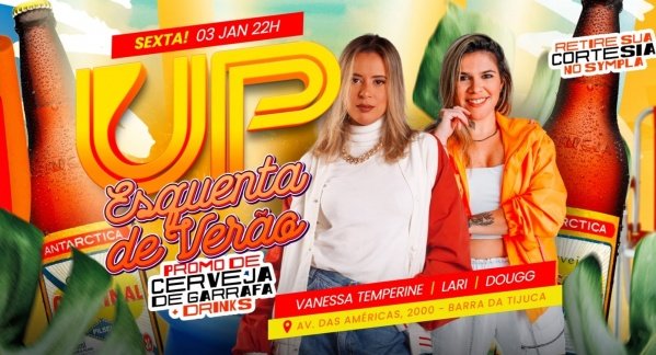 SEXTOU COM: ESQUENTA DO VERÃO | Vip até 00h em Rio de Janeiro - Sympla