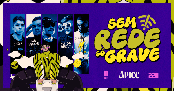 11.01 | Sem rede, só Grave | Ápice em Brasília - Sympla