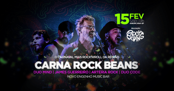 CARNA ROCK BEANS em Americana - Sympla