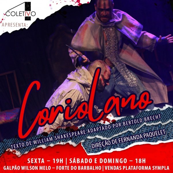 CORIOLANO em Salvador - Sympla