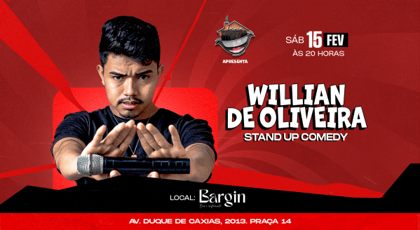 WILLIAN DE OLIVEIRA - STAND UP COMEDY - (SESSÃO EXTRA) em Manaus - Sympla