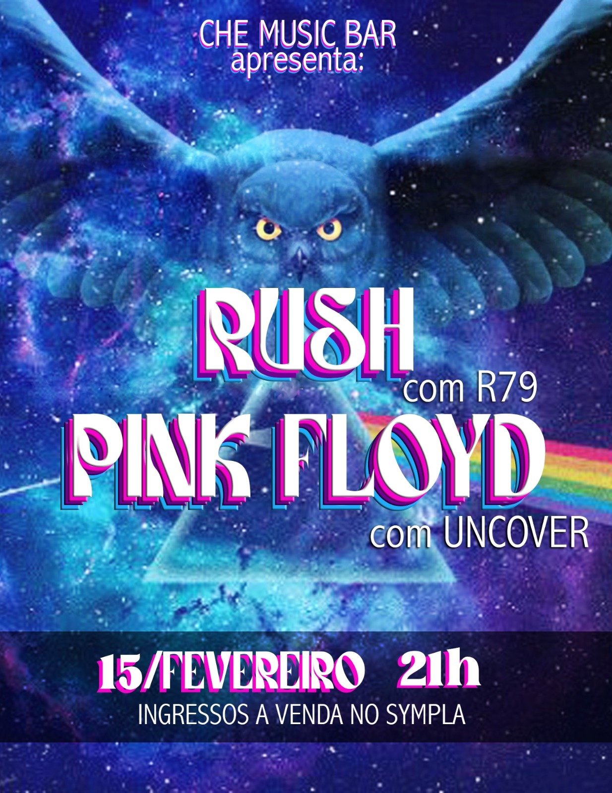 Rush vs Pink Floyd em Aracaju - Sympla