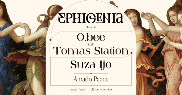 O.bee b2b Tomas Station, Suza Ijo e Amado Peace @ EPHIGENIA em São ...