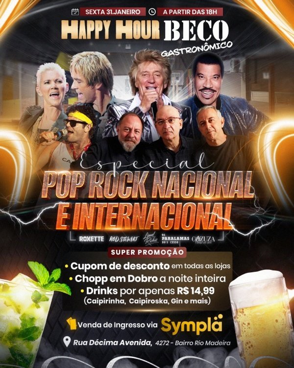 Happy Hour Beco Gastronômico em Porto Velho - Sympla