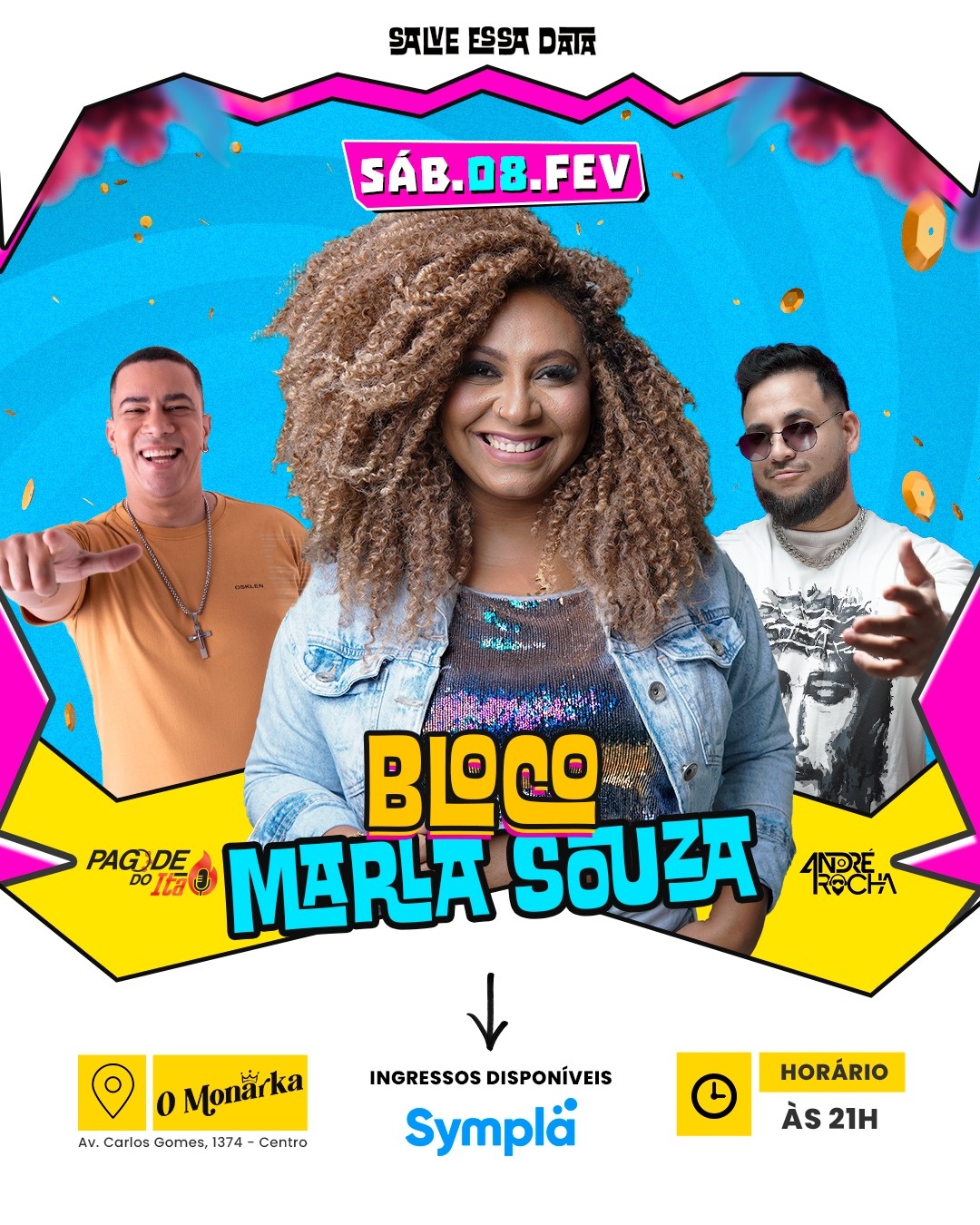 Bloco da Marla Souza em Porto Velho - Sympla