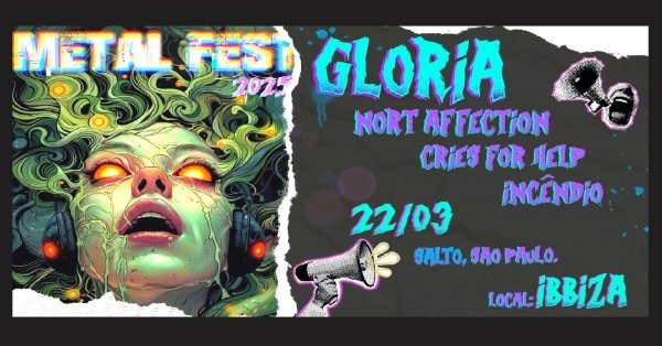 GLORIA - METAL FEST SALTO em Salto - Sympla