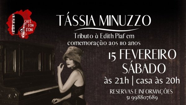 TÁSSIA MINUZZO em Porto Alegre - Sympla