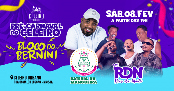 PRE-CARNAVAL DO CELEIRO em Rio de Janeiro - Sympla