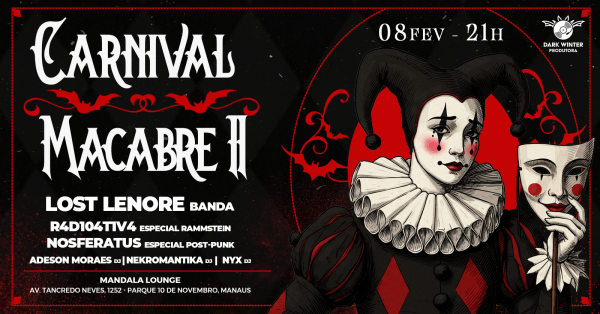 Carnival Macabre II em Manaus - Sympla