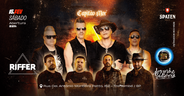 RIFFER x MOON ROCK # SÁB 15.FEV.2025 em Tremembé - Sympla