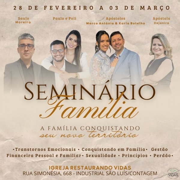 Seminário Família | 2025 em Contagem - Sympla