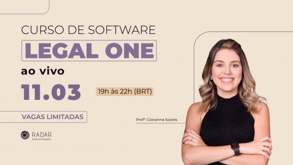 Curso de Software Legal One - online - Sympla
