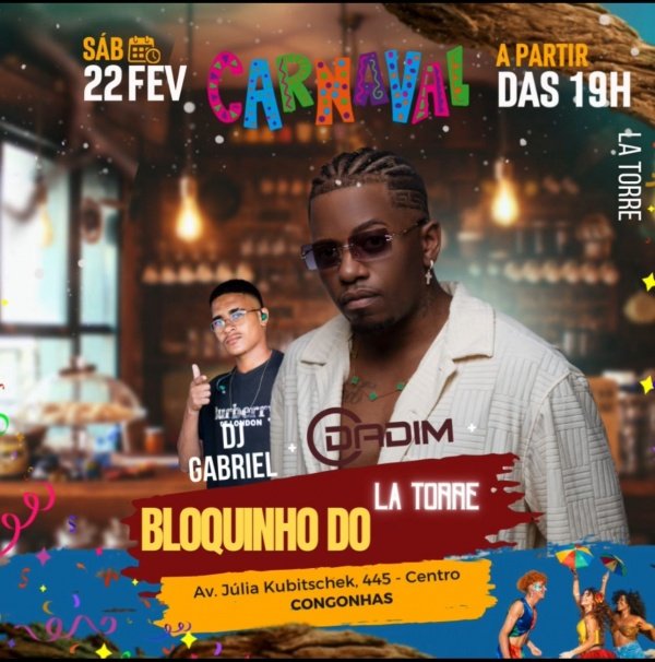 Bloquinho do latorre em Congonhas - Sympla